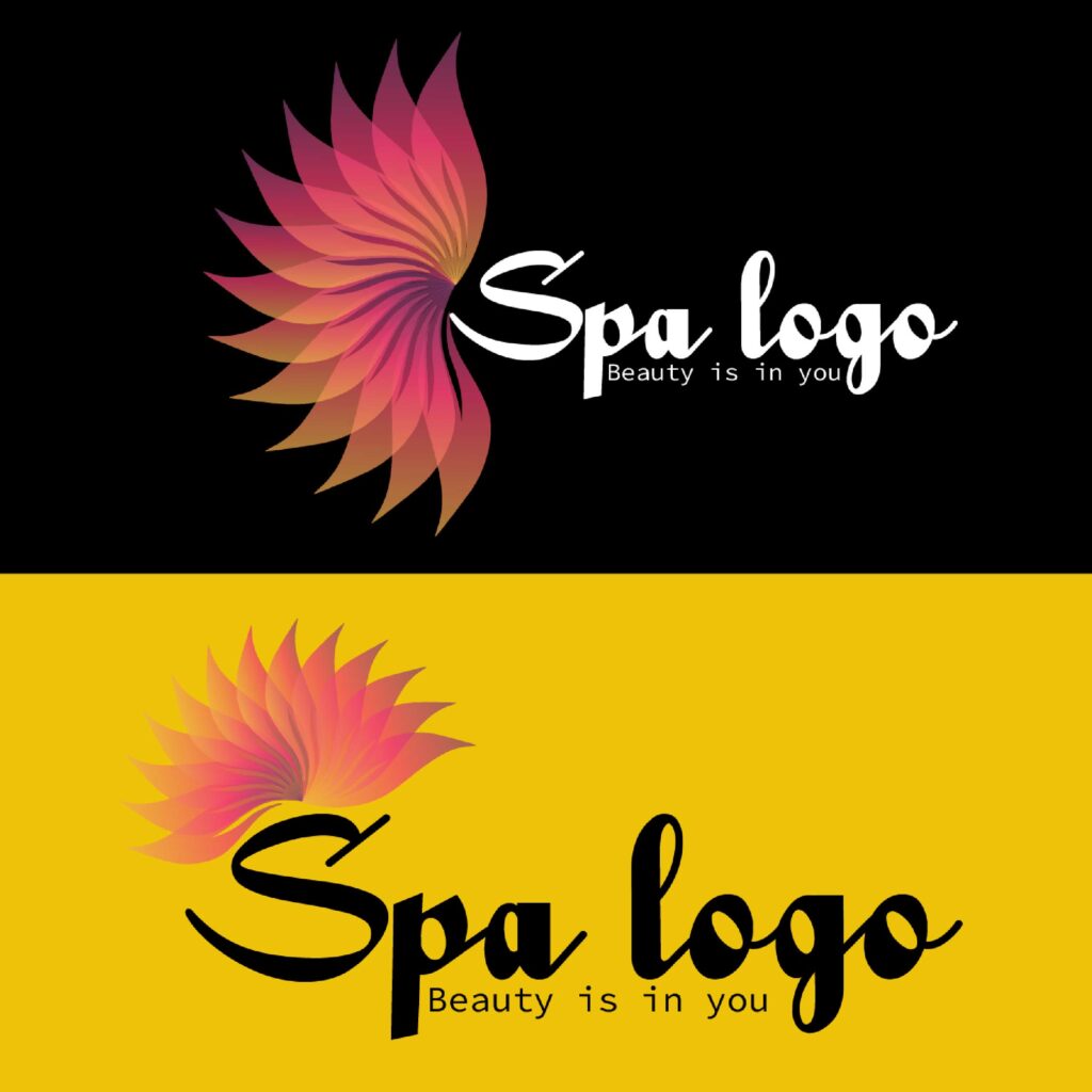 minimalist spa logo , beauty logo design - MasterBundles
