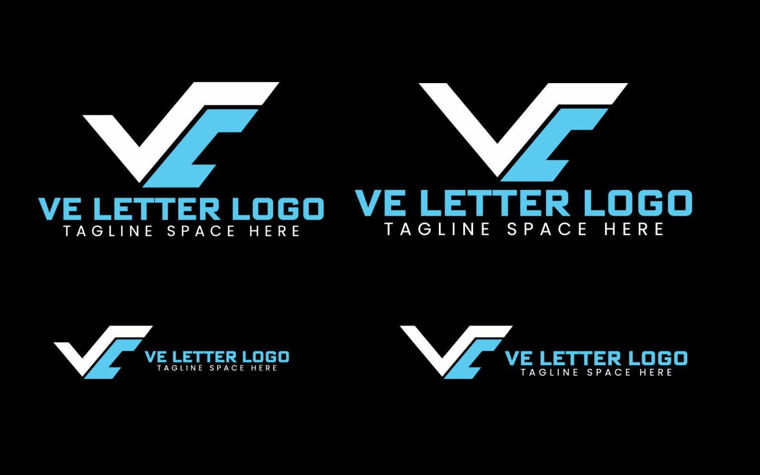 VE Letter Brand Identity Logo Template - MasterBundles