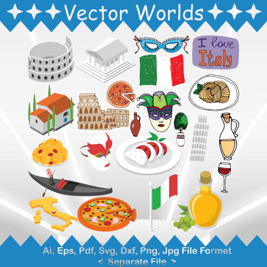 Italy Country Symbol SVG Vector Design - MasterBundles