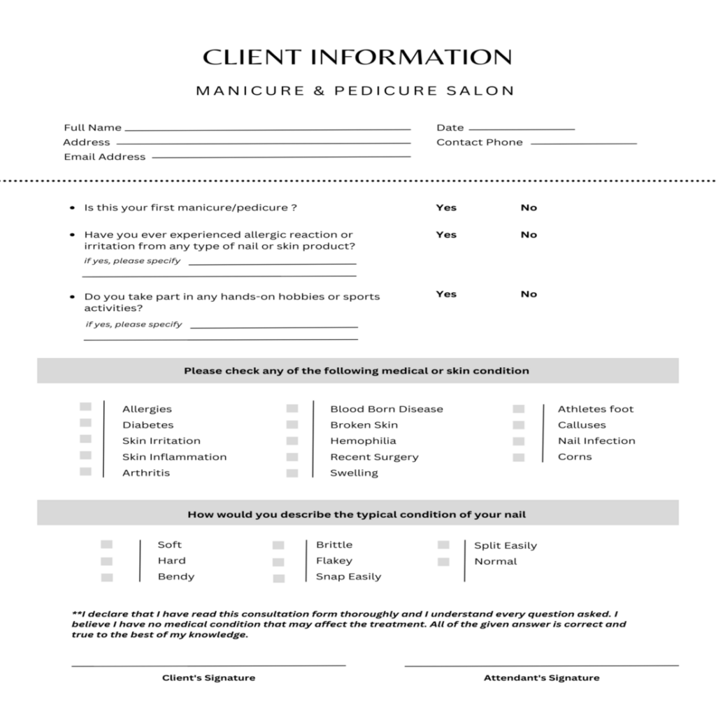 Template Canva order and Informatio, for Client calling card Template ...