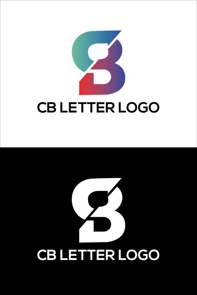 Initial CB Letter Logo Design - MasterBundles