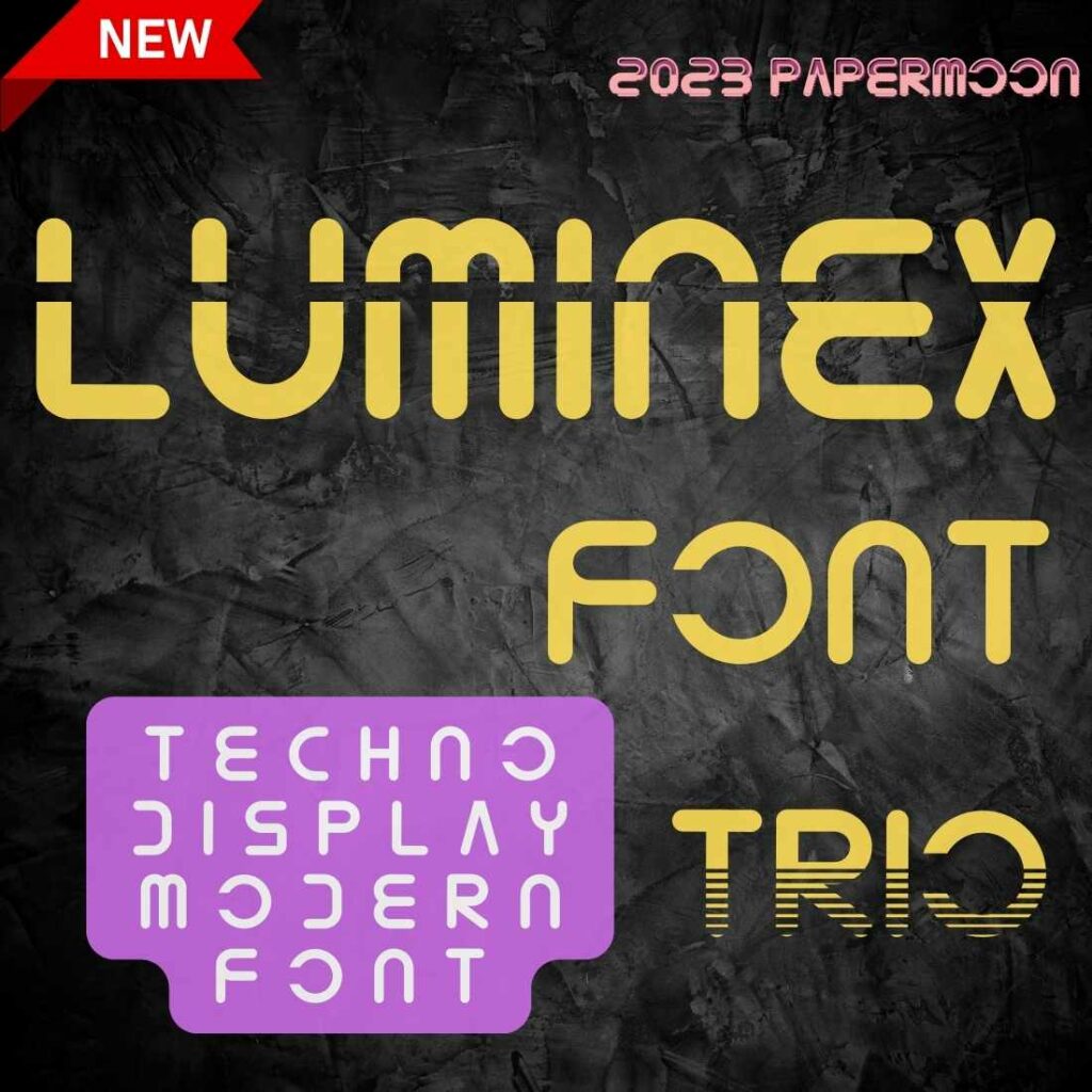 Luminex Modern Font Trio - MasterBundles