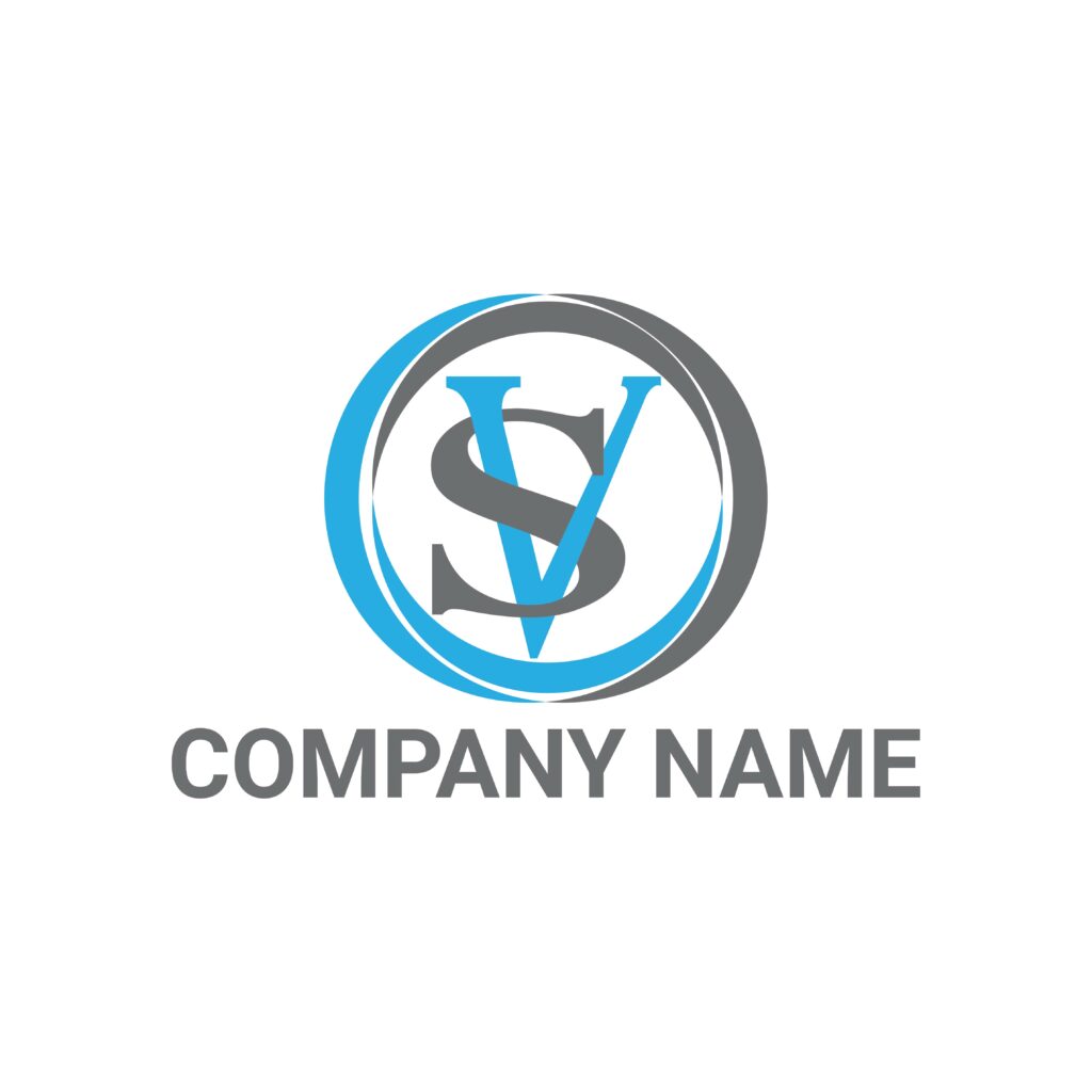 Letter SV Logo or Icon Design Vector Image Template - MasterBundles