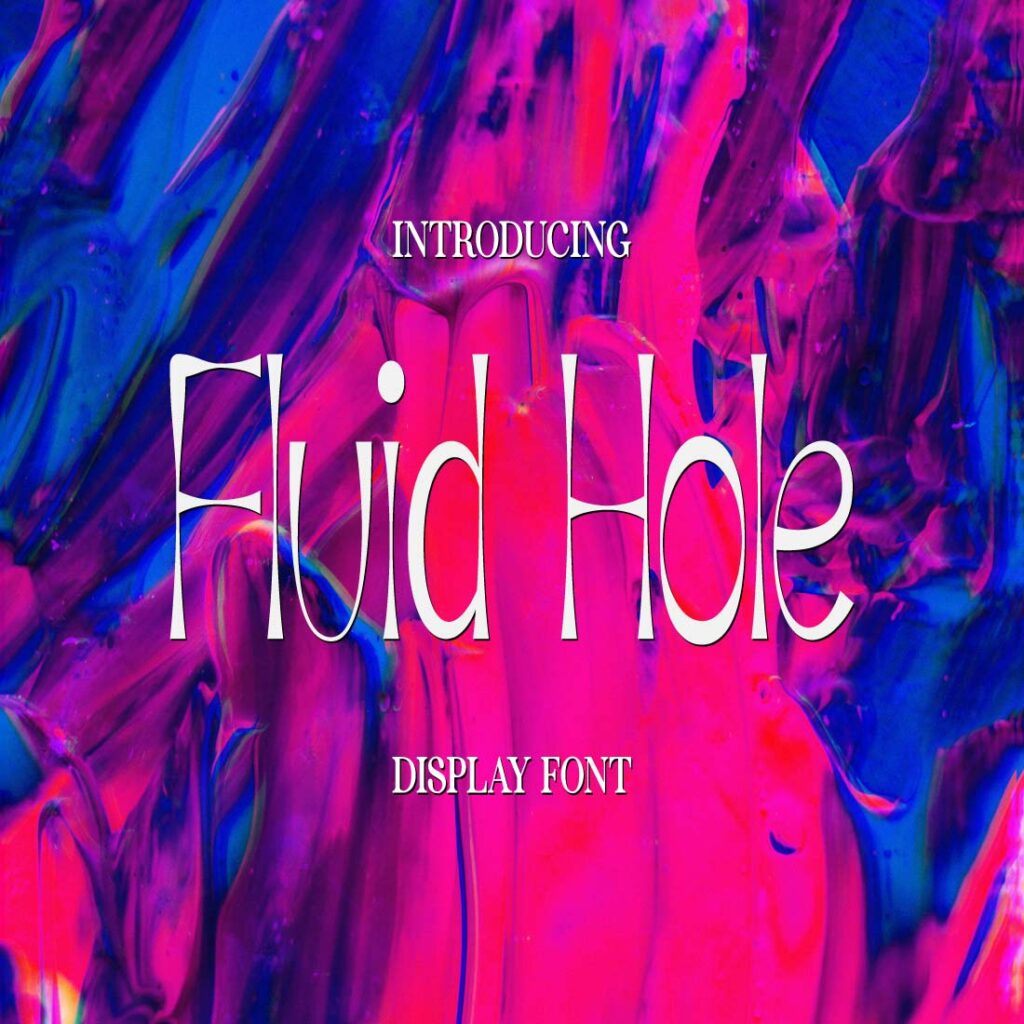 Fluid Hole | Display Font - MasterBundles
