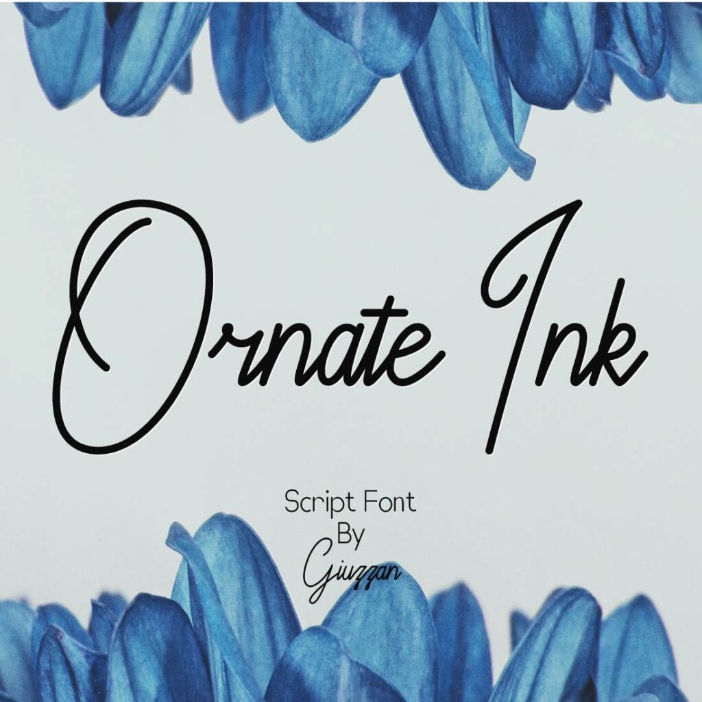 Ornate Ink | Script Font - MasterBundles