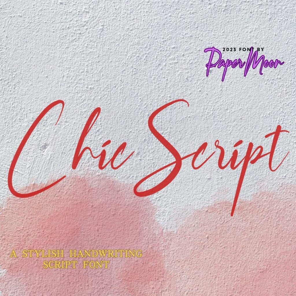 ChicScript Stylish Handwritten Font - MasterBundles