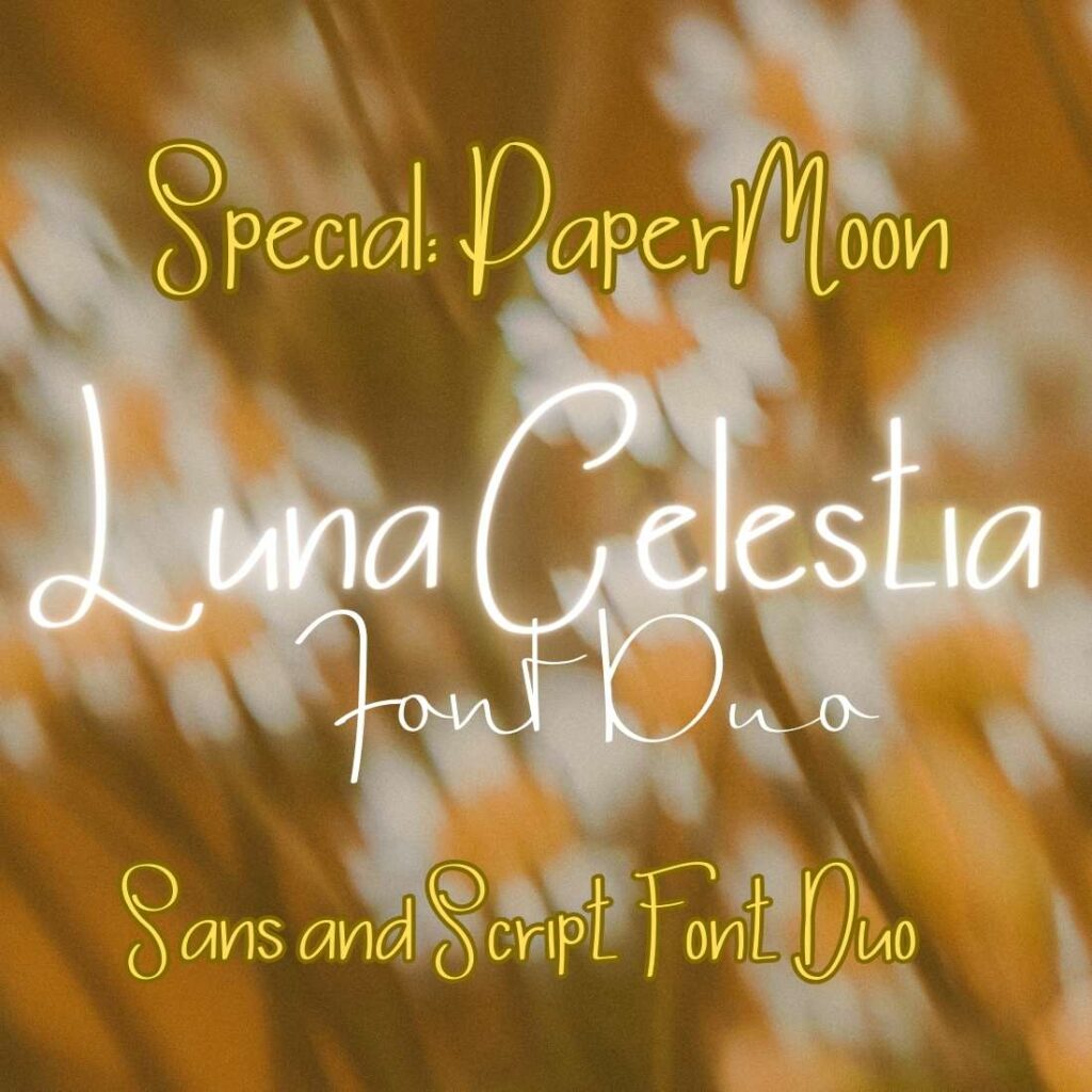 Luna Celestia: Sans and Script Duo - MasterBundles