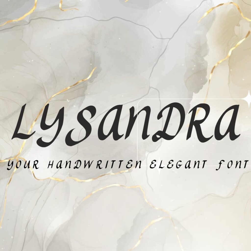 Lysandra Handwritten Font - MasterBundles