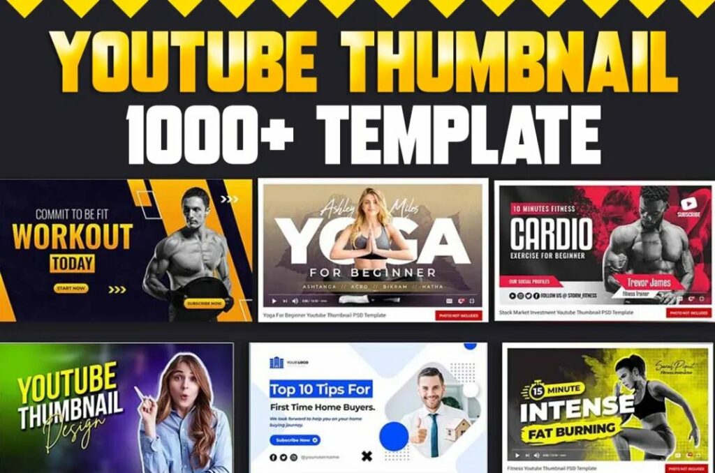1000+ YouTube Thumbnail Design in PSD Templates - MasterBundles