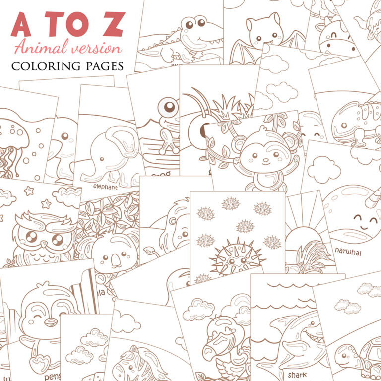 Alphabet A to Z Animal Version Vocabulary School Lesson Letter Reading ...