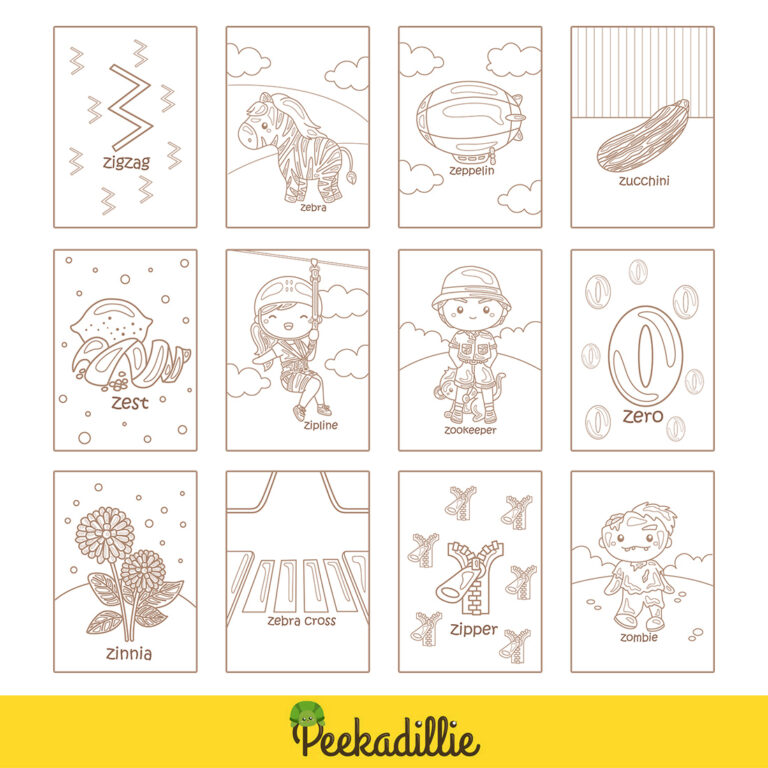 Alphabet Z For Vocabulary School Letter Reading Writing Font Study ...