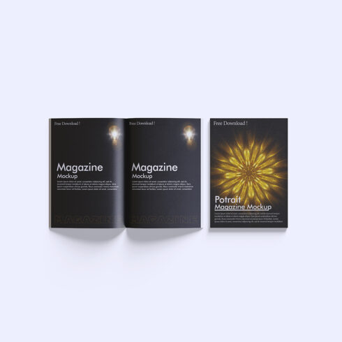 A4 Potrait Magazine Mockup Bundles - MasterBundles