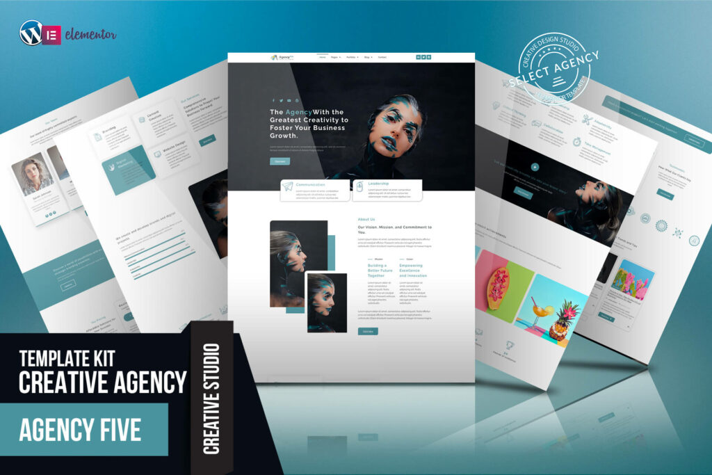 Agency Five - Premium Digital, Creative, Multipurpose Agency Elementor ...