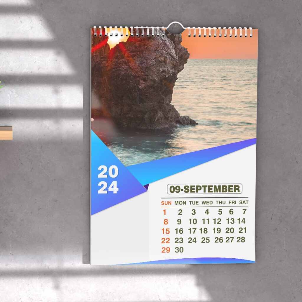 2024 Printable Jpeg Psd Wall Calendar 12 Page Pack - MasterBundles