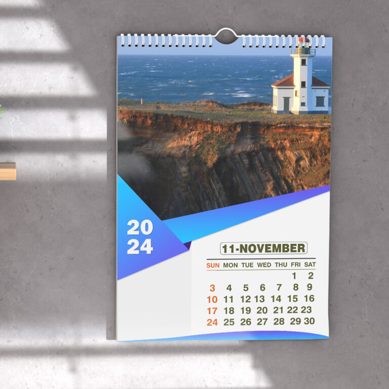 2024 Printable Jpeg Psd Wall Calendar 12 Page Pack - MasterBundles