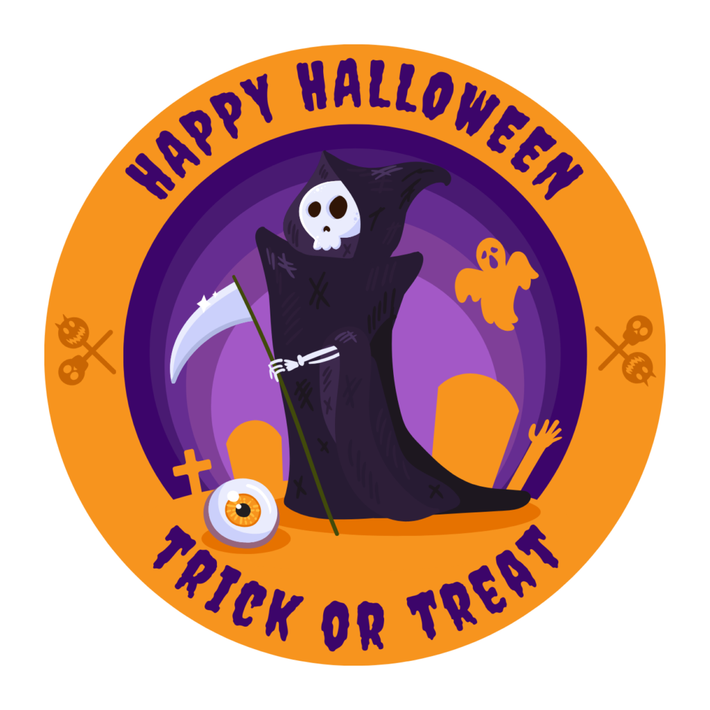 Halloween Circle Stickers Pack - MasterBundles