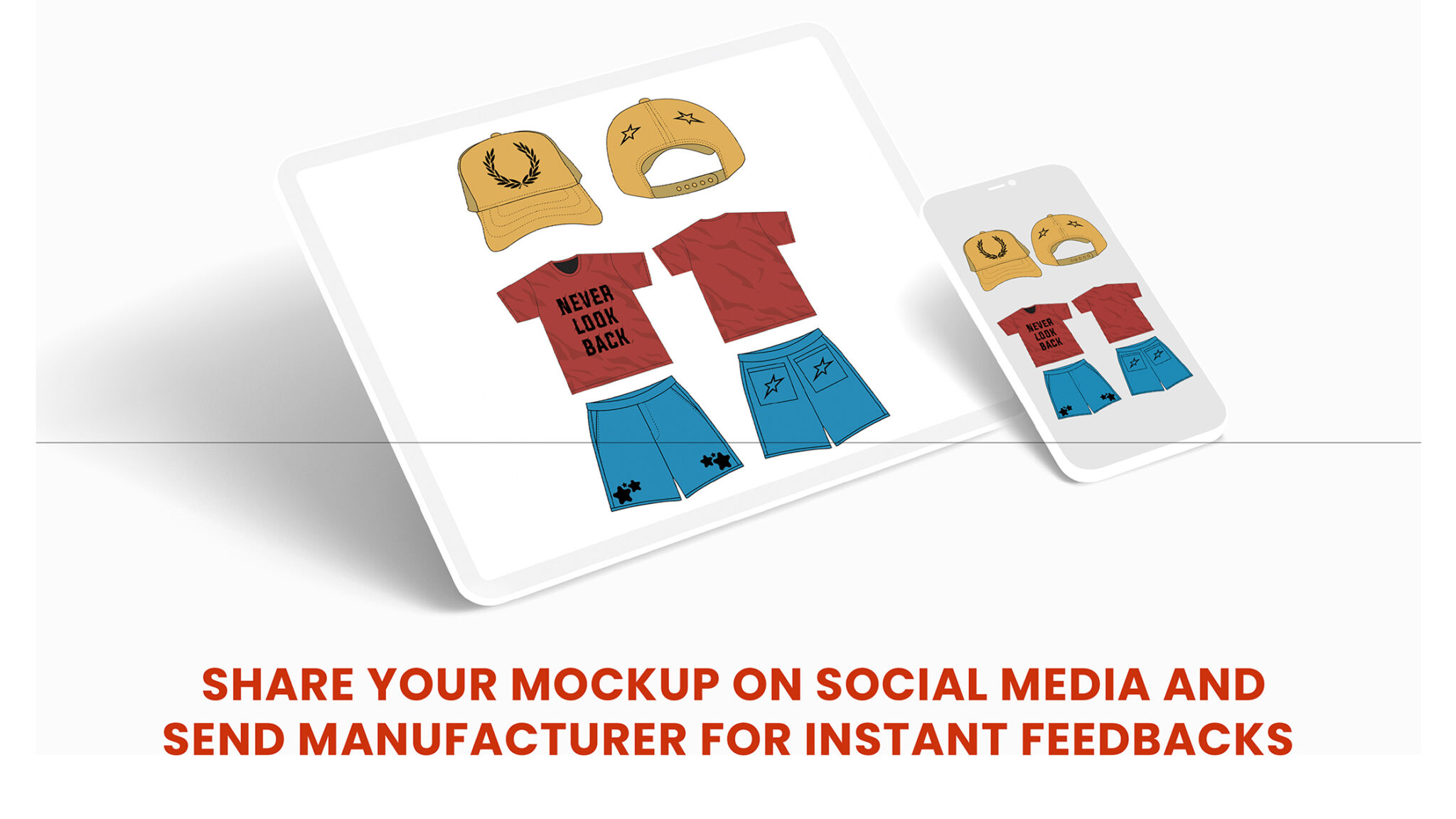 Streetwear Clothing Vector Mockup Bundle Fashion Flat Design Template ...