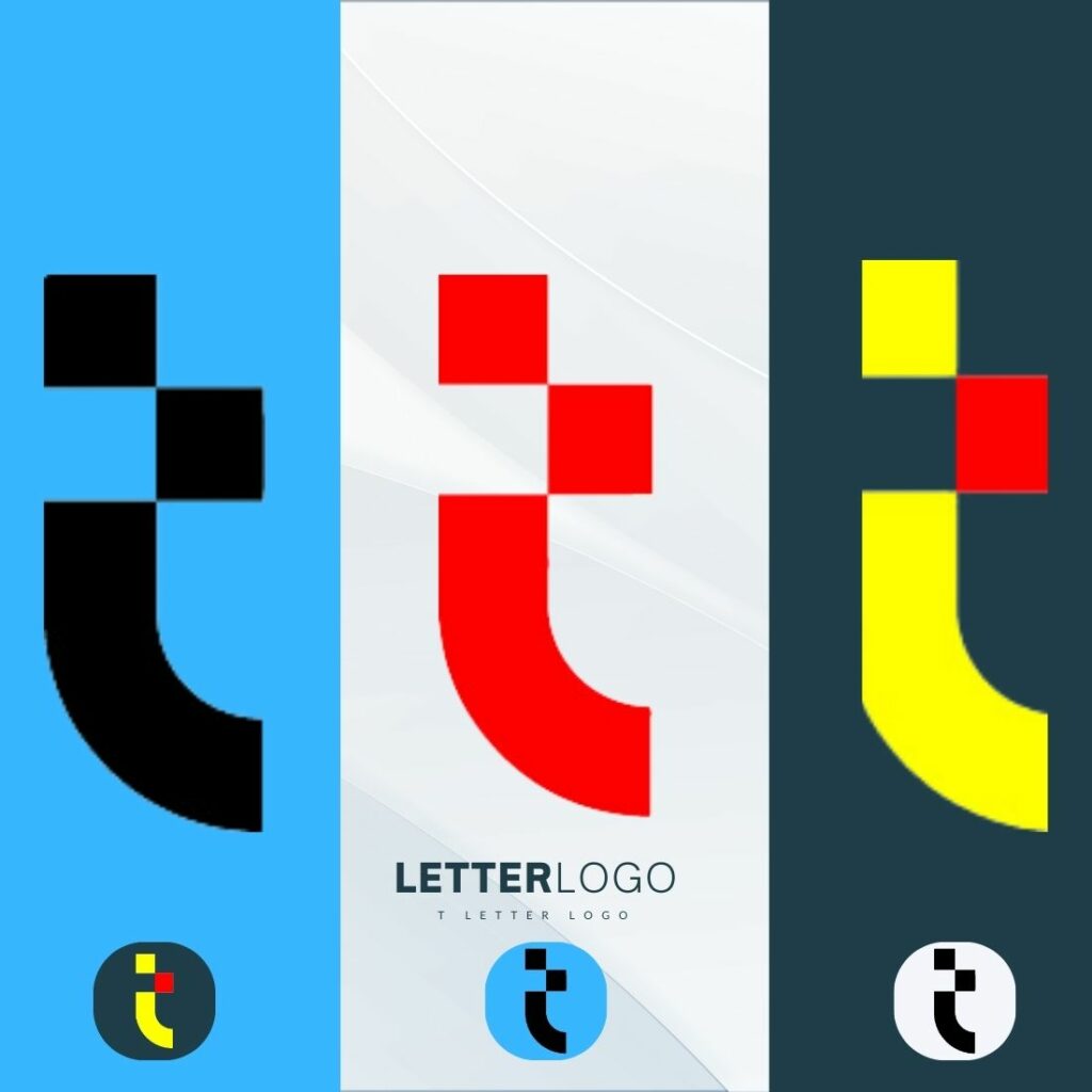 T letter logo design - MasterBundles