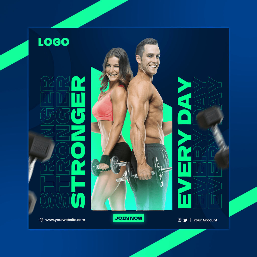 6 Gym Post Templates for Social Media Success - MasterBundles