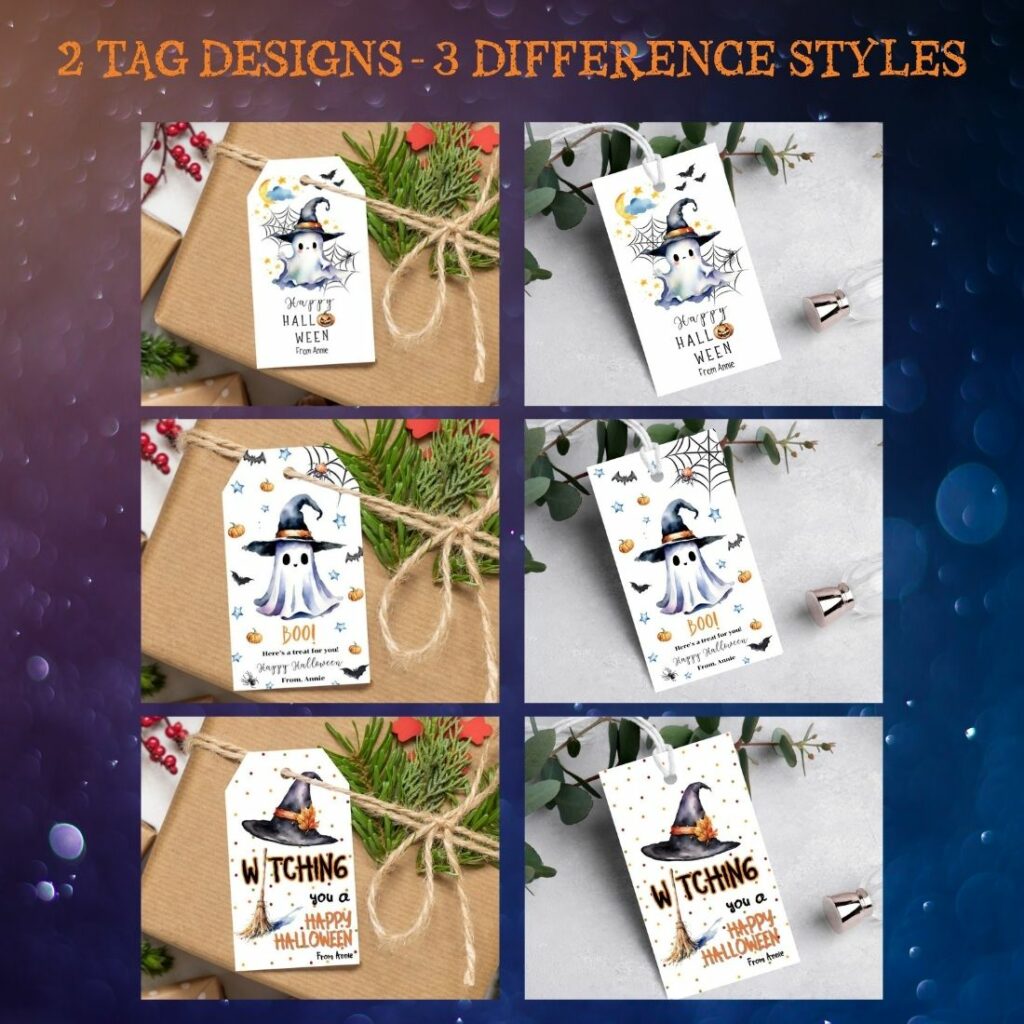 Editable Halloween Gift Tags - MasterBundles