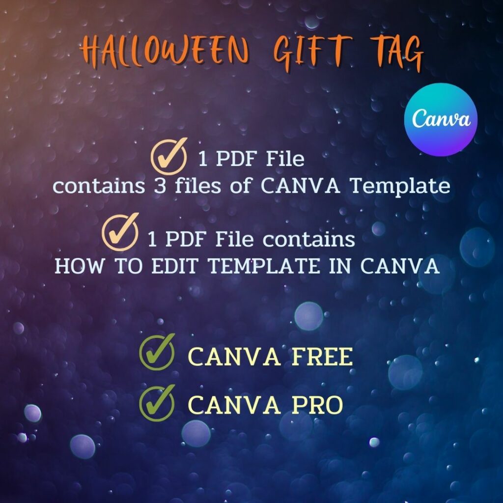 Editable Halloween Gift Tags - MasterBundles