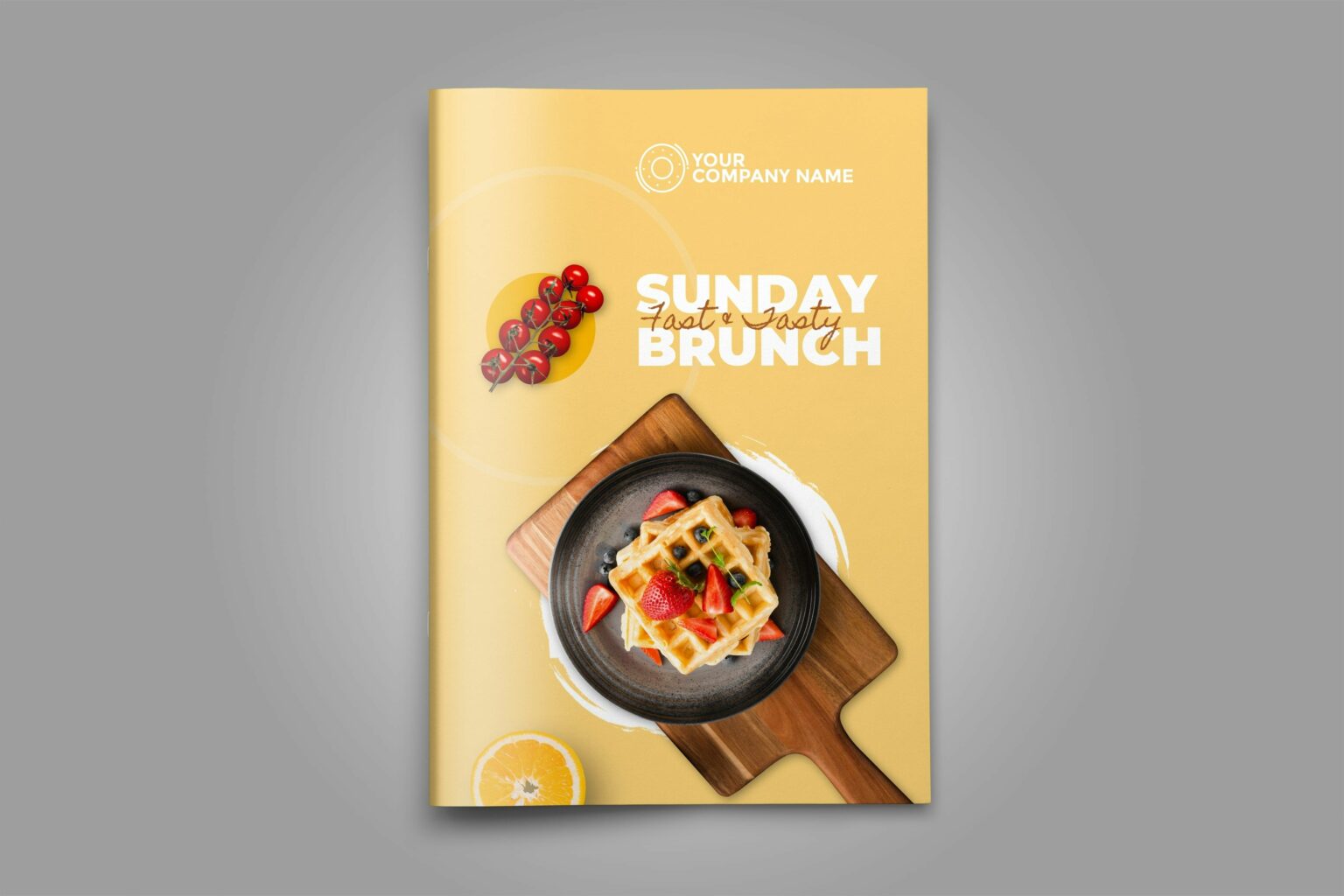 A4 Bifold Brochure Mockup 07 - MasterBundles