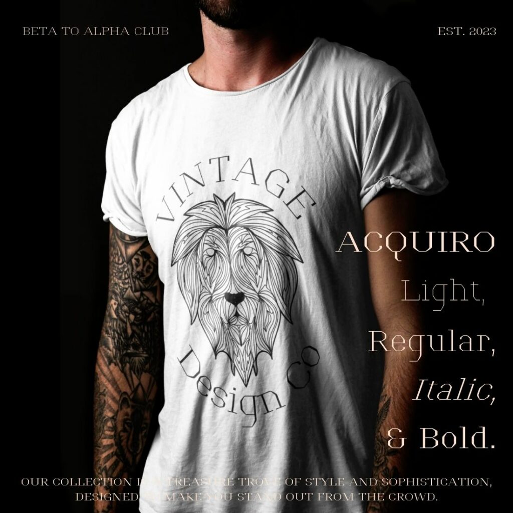 Acquiro - Elegant Serif Font Family - Master Bundles