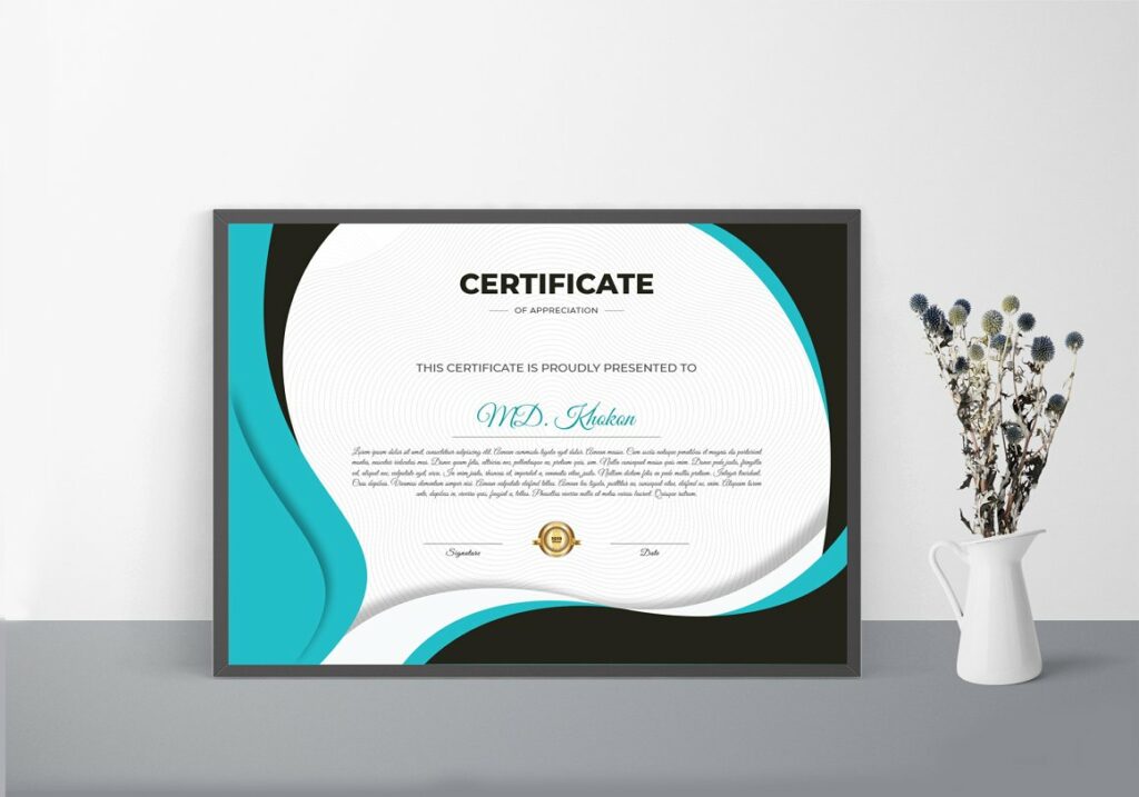 Modern Creative Certificate Design - MasterBundles