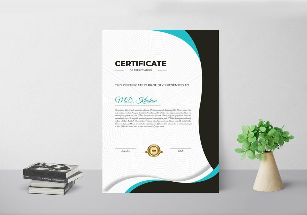 Modern Creative Certificate Design - MasterBundles