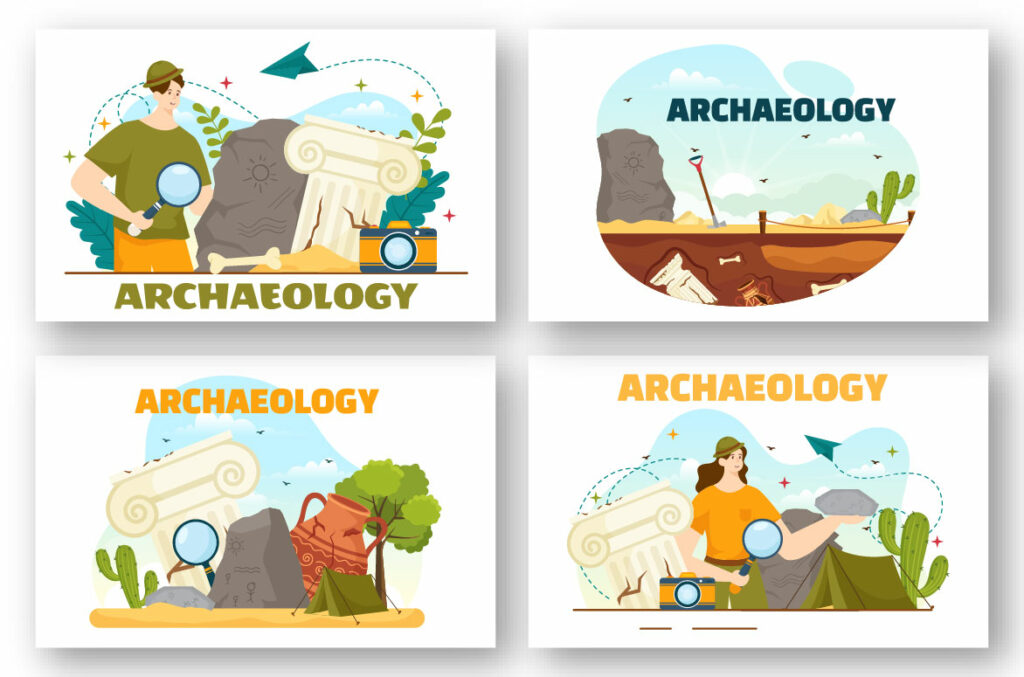11 Archeology Vector Illustration - MasterBundles