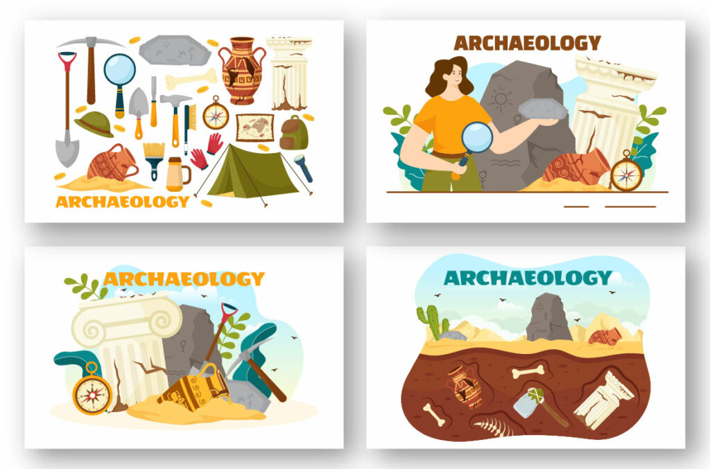 11 Archeology Vector Illustration - MasterBundles