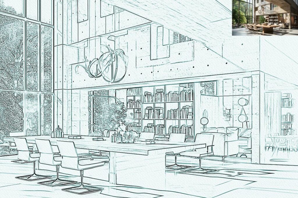 Architecture Line Art - MasterBundles