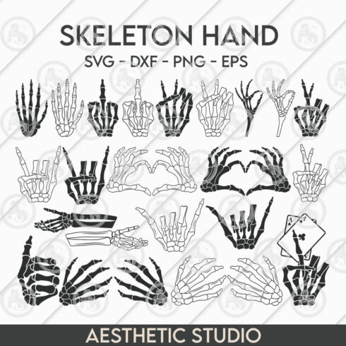Skeleton Hand Svg