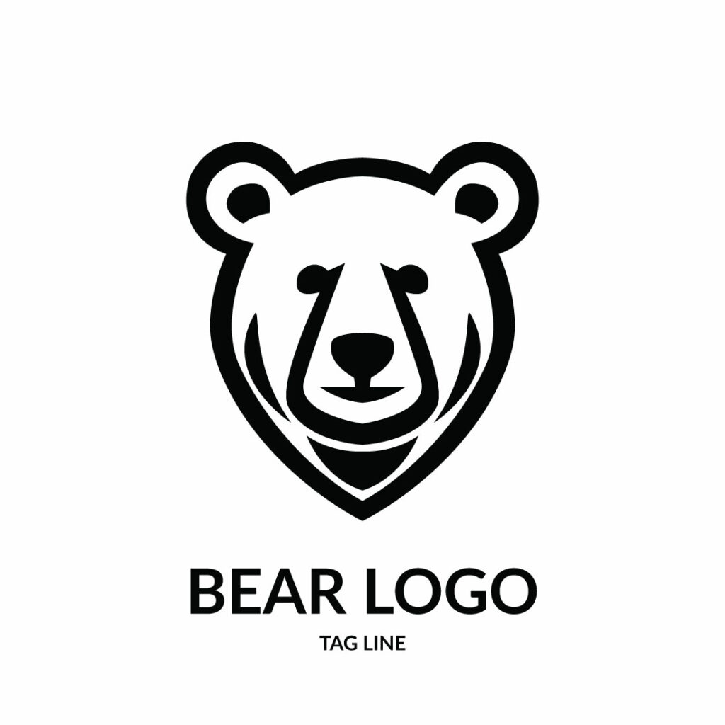 Bear Head Logo Template - MasterBundles