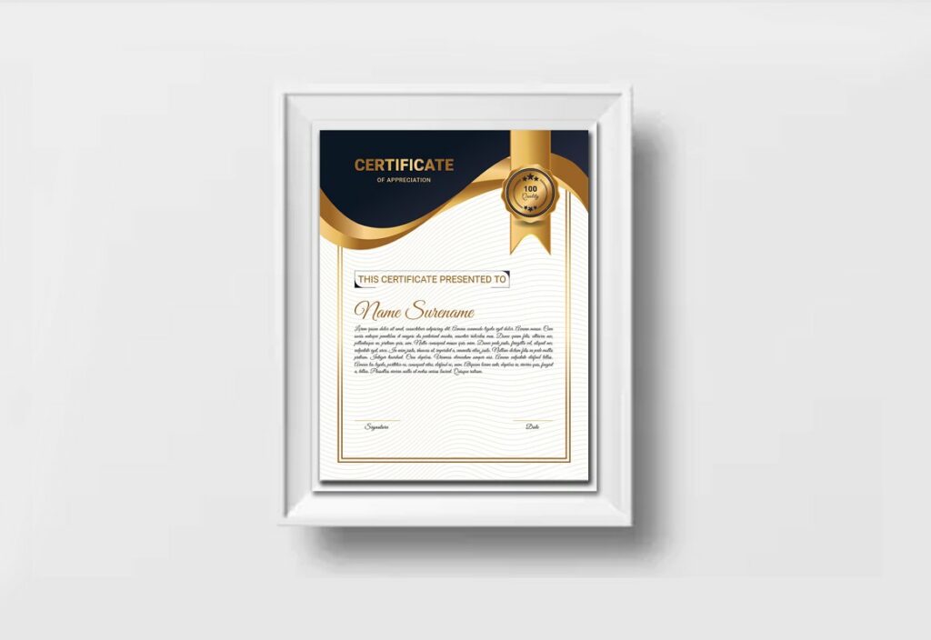 Creative Certificate Design Template - MasterBundles