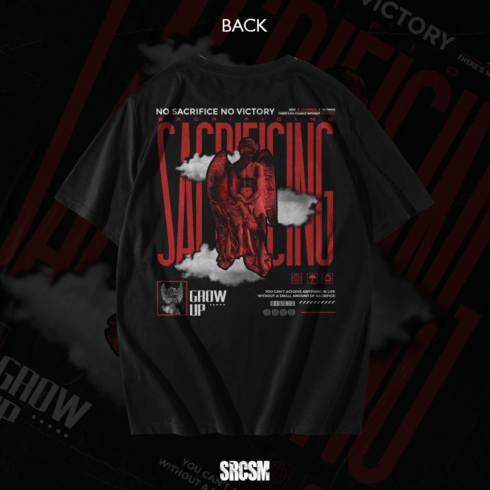 SACRIFICING STREETWEAR T-SHIRT DESIGN - MasterBundles