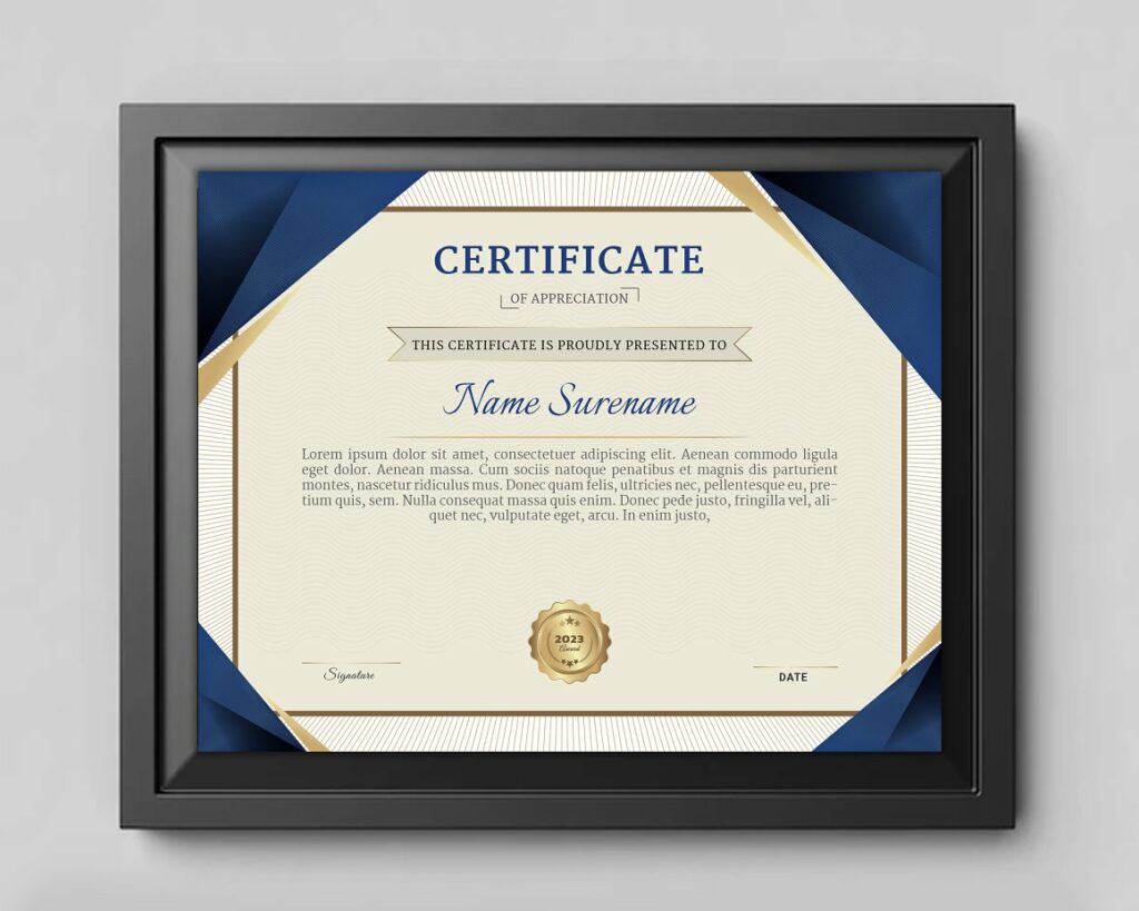 Certificate Appreciation Award - MasterBundles