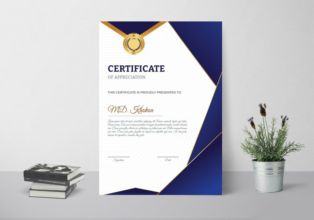Modern Creative Certificate Design - MasterBundles