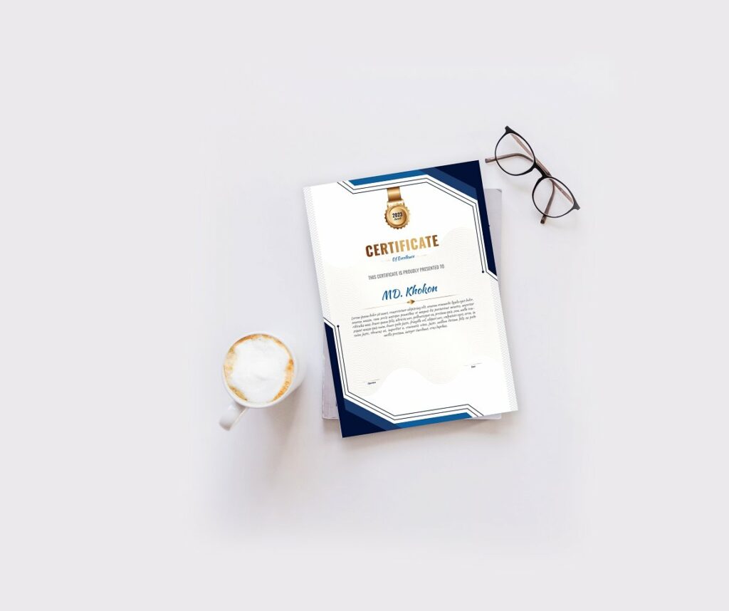 Modern Certificate Design Template - MasterBundles