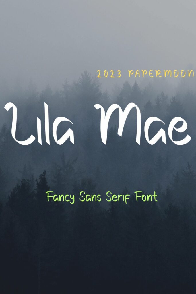 Lila Mae Fancy Sans Serif Font - MasterBundles