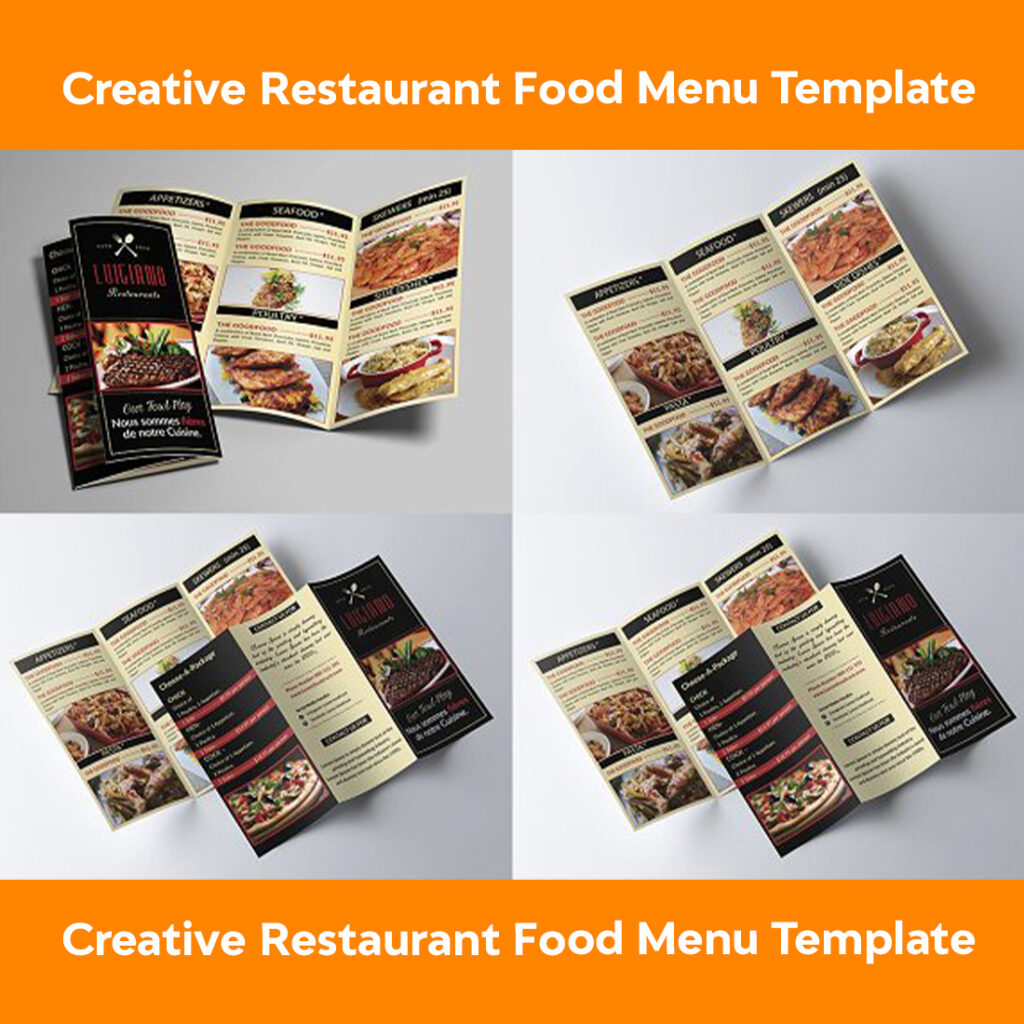 Professional And Creative Restaurant Food Menu Template Design ...