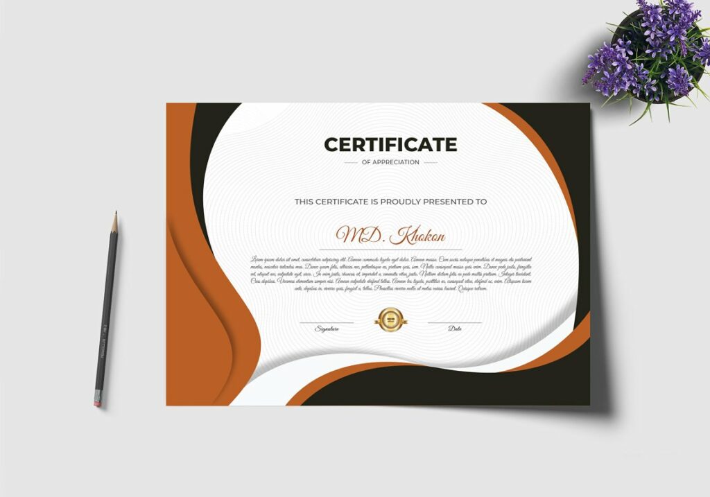 Modern Creative Certificate Design - MasterBundles