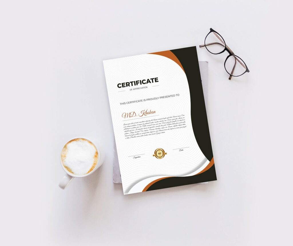Modern Creative Certificate Design - MasterBundles
