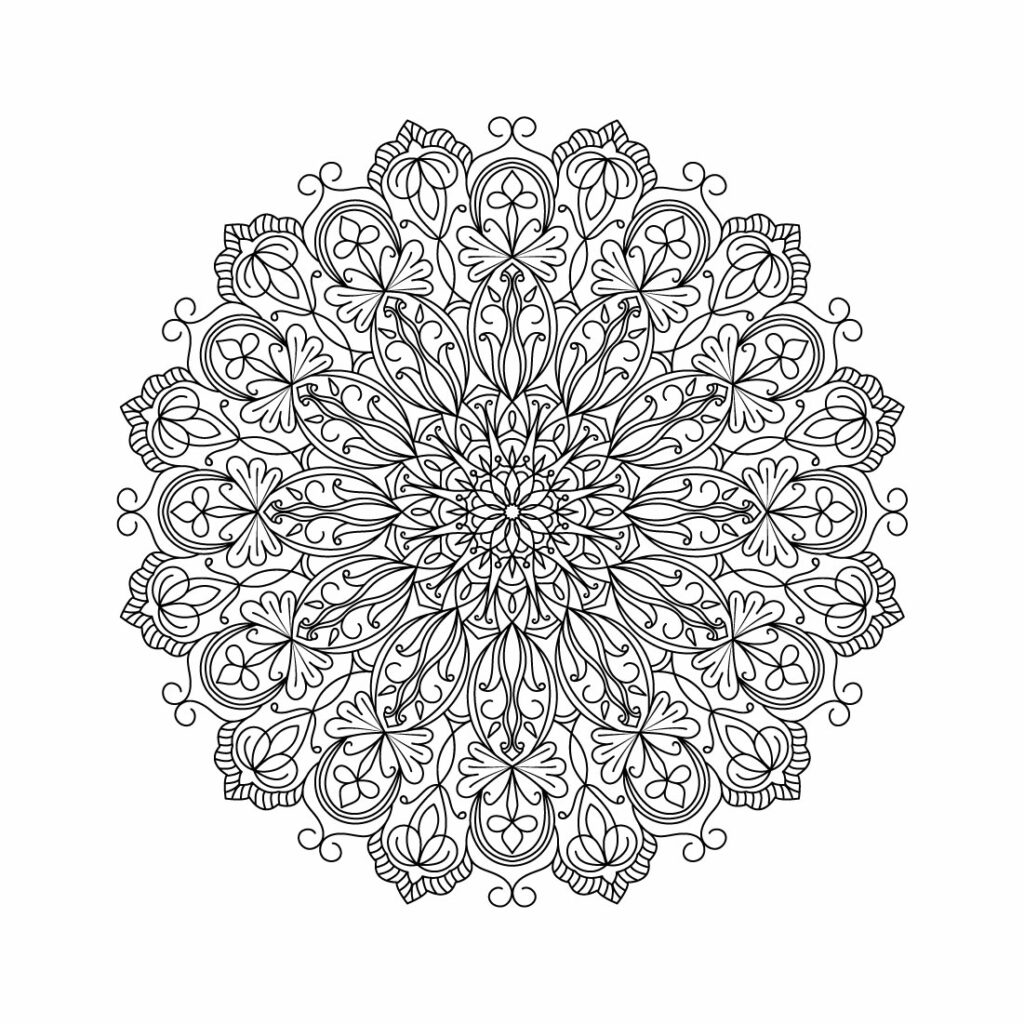 Bundle of 10 Christmas Mandala Coloring Book Pages - MasterBundles