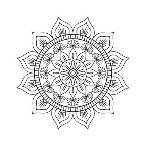 Bundle of 10 Creative Mandalas Coloring Book Page - MasterBundles