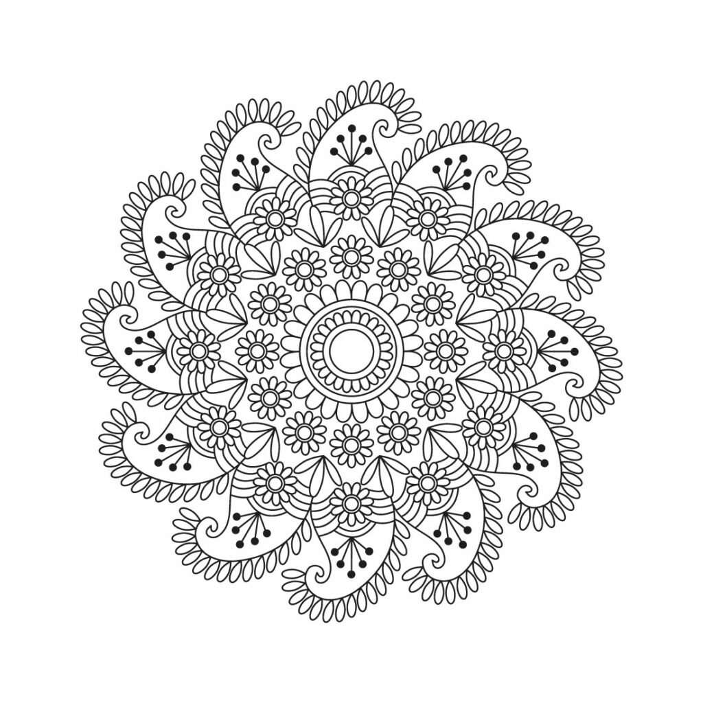 Bundle of 10 Mystical Mandalas Coloring Book Page. - MasterBundles