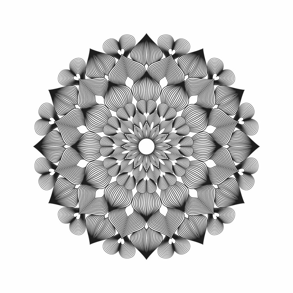 Bundle of 10 Relaxation Mandalas Coloring Book Page. - MasterBundles