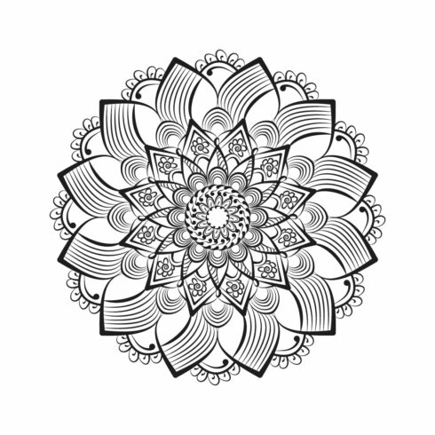 Bundle of 100 Mandalas Coloring Book Page - MasterBundles