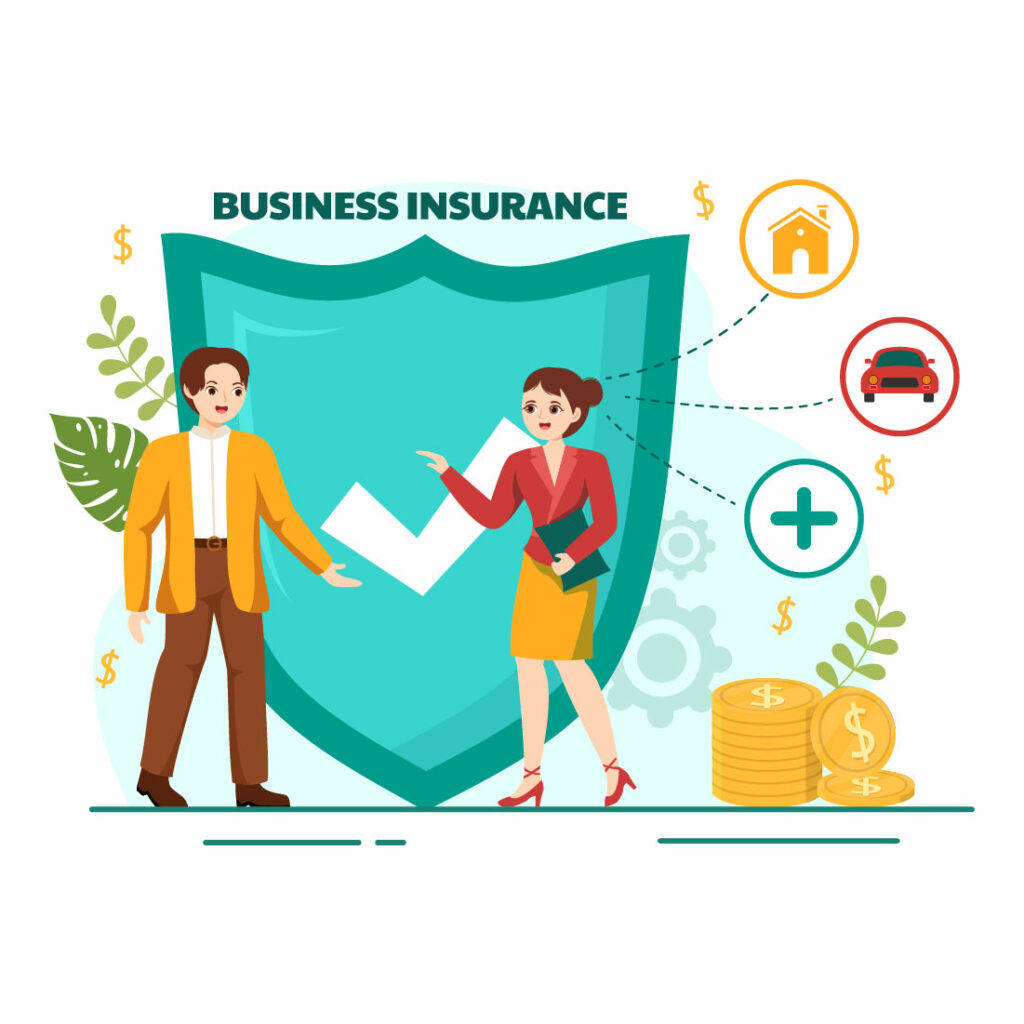 12 Business Insurance Illustration - MasterBundles