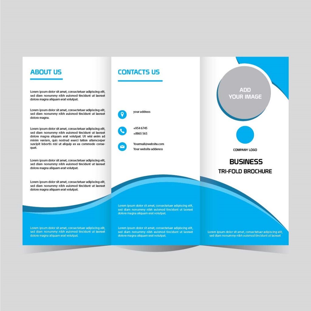 Business tri fold brochure design template editable and resizable ...
